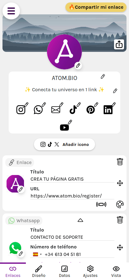 ¿Qué es ATOM.BIO? Descubre cómo crear tu sitio web gratis en minutos con atom.bio